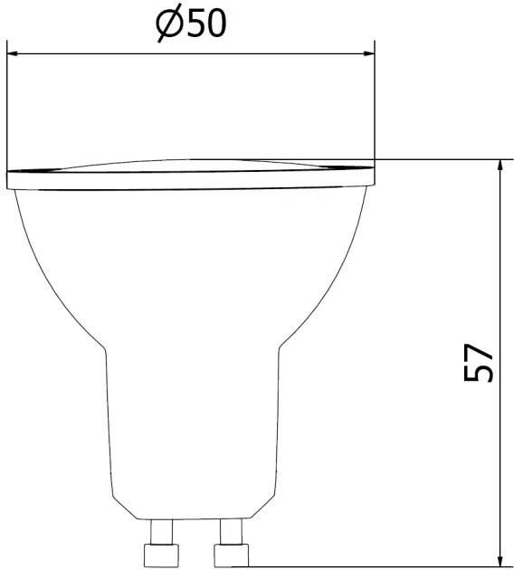Mexen Żarówka LED GU10 3W Zimna 6500K 315lm L107-GU10-0365-01x03 ...