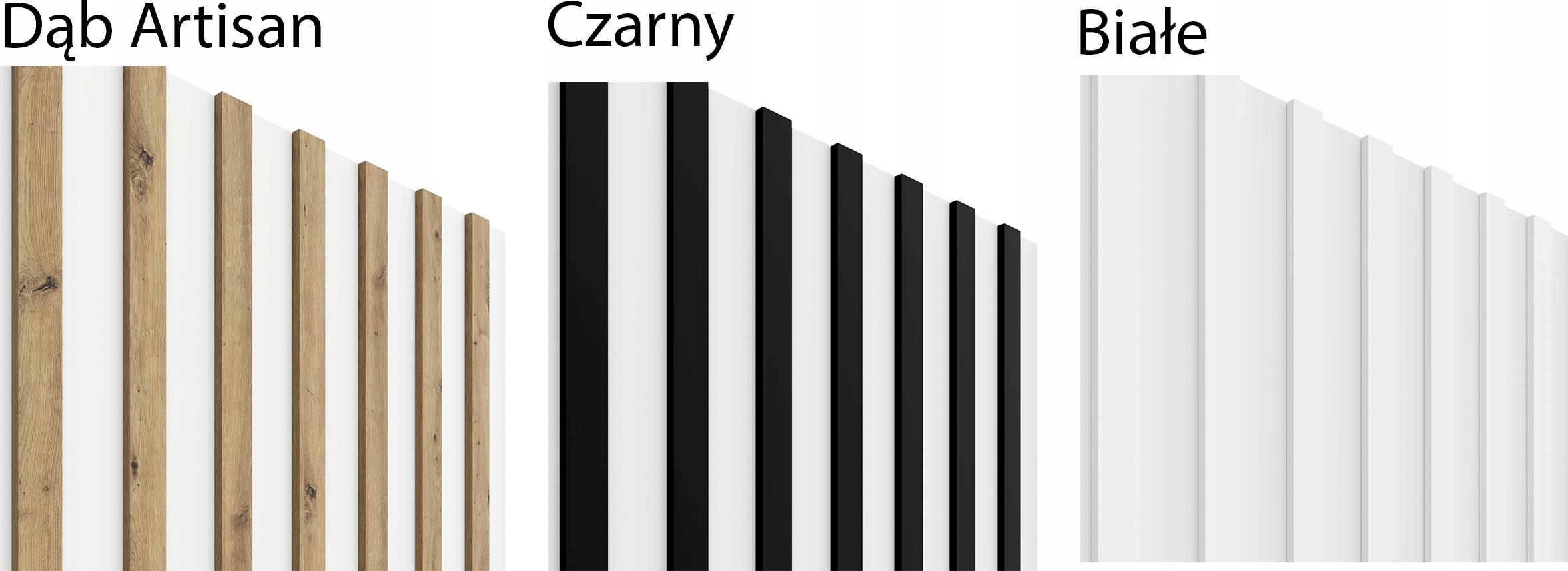 Dealmeble Szafa przesuwna z lamelami Zeus Premium 220x215cm Na Wymiar ...