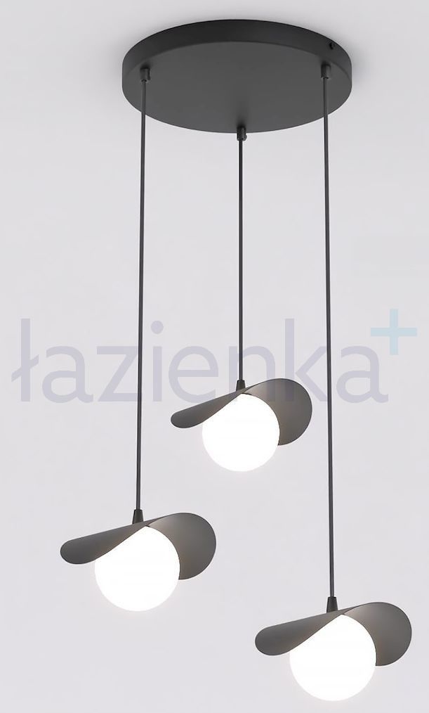 Emibig Ritual 3 Prem Black lampa wisząca czarny 14903PREM - Twoja ...