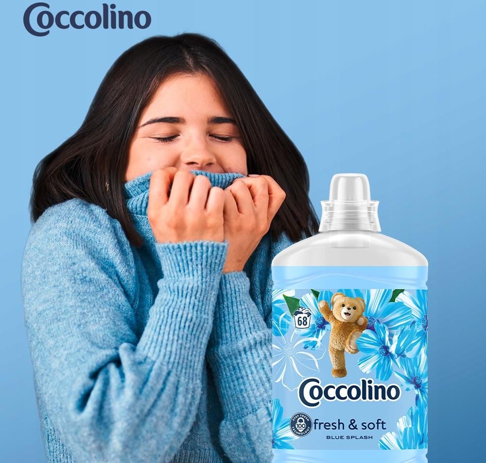 Zestaw Coccolino Fresh&Soft Blue Splash & Orange Rush 1,7l x4 6,8l ...