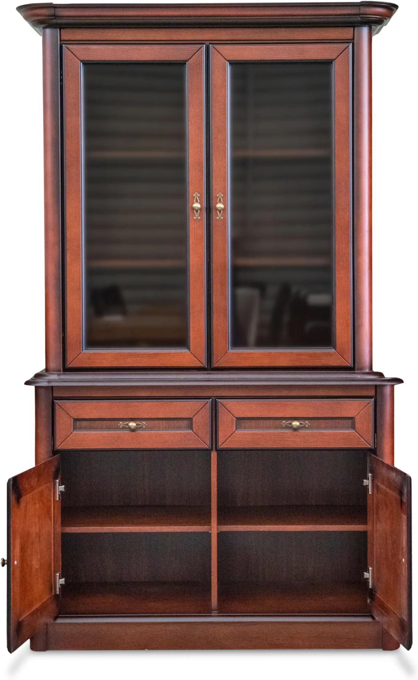 Witryna Oliwia 2s4d kolor Wiśnia Patyna 120 cm - Opinie i atrakcyjne ...