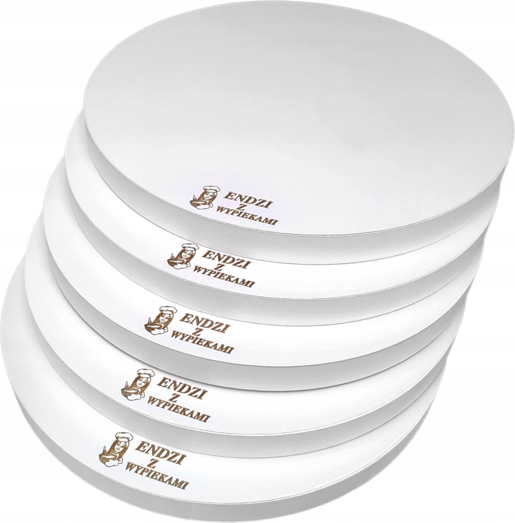 Brand4Cake Podkład Pod Tort Z Logo Styrodur Biały 25cm 10 Szt - Opinie ...