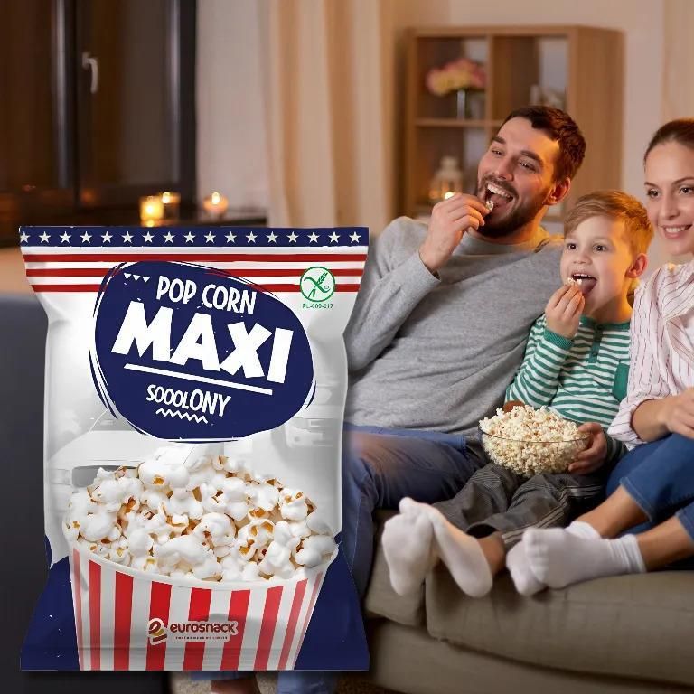 Eurosnack Popcorn Maxi Solony Idealna Przekąska Na Imprezy Filmy 125G ...