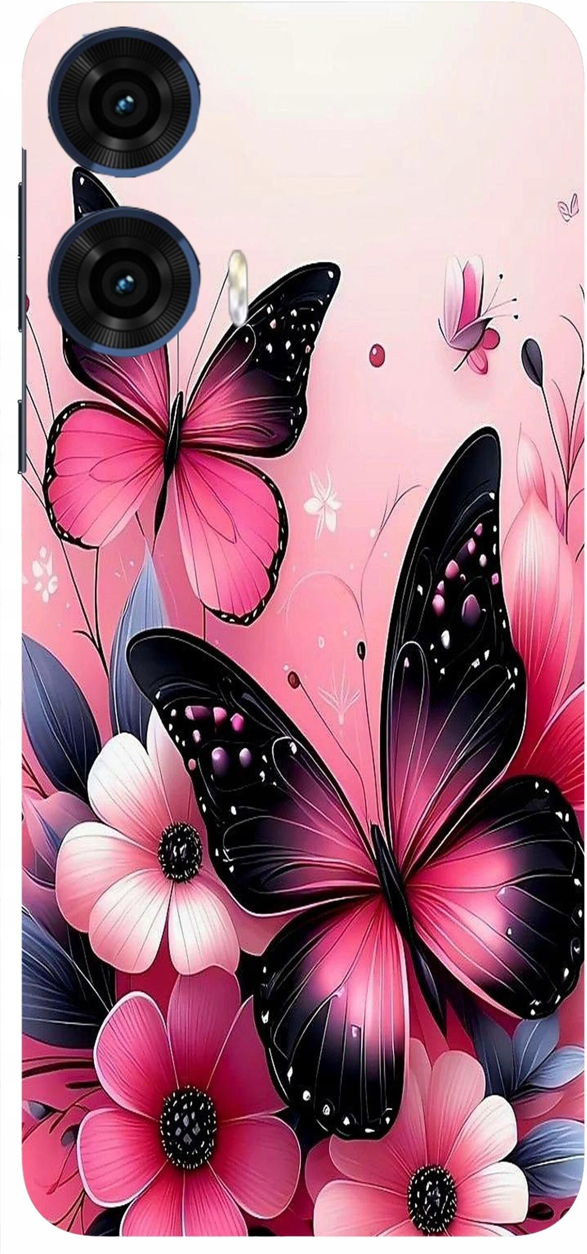 Etui Case Do Motorola Moto G53- Liście Motylki Pióra - Etui na telefon ...