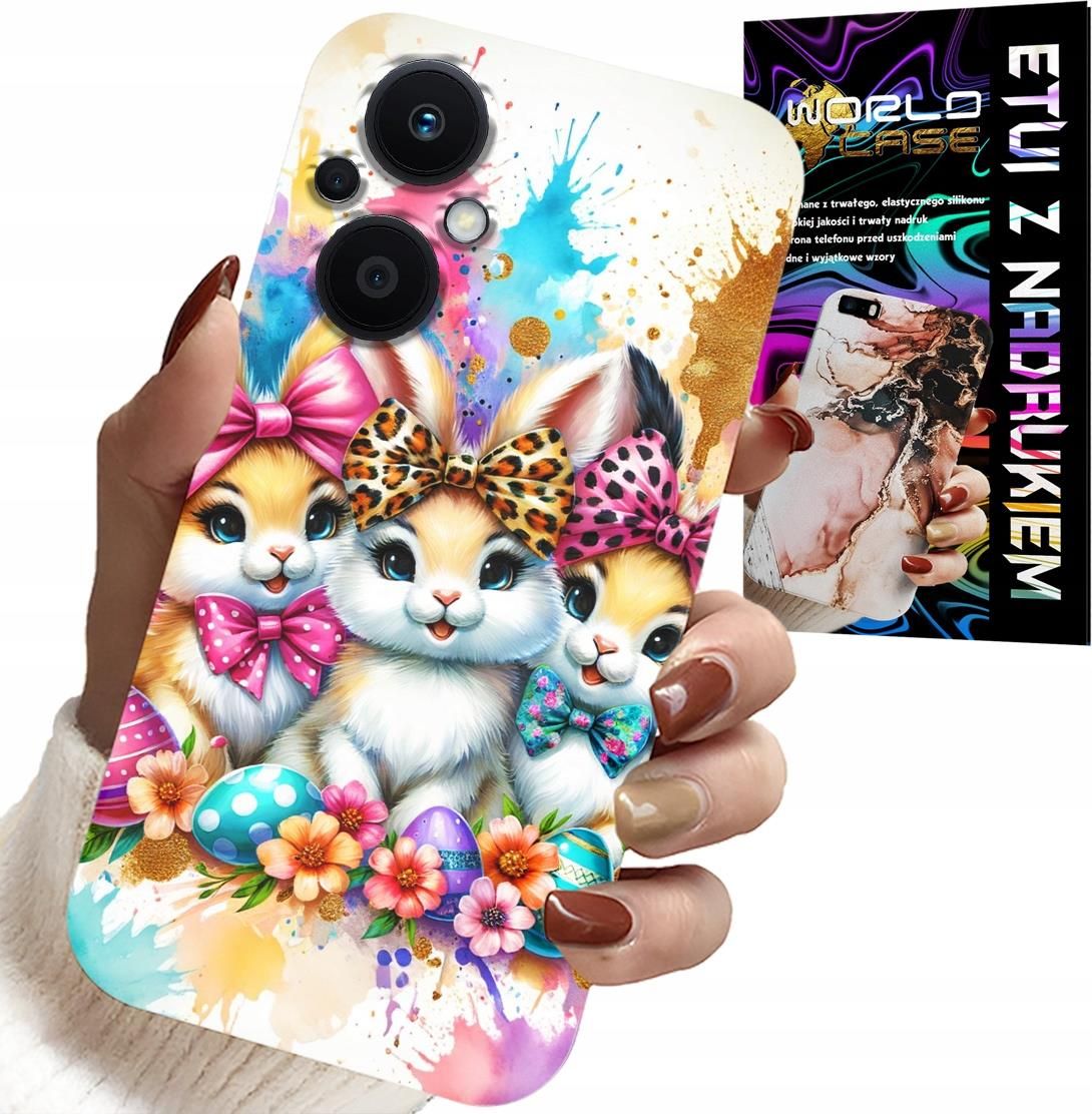 Etui Do Oppo Reno7 Lite 5G Króliczki Świąteczne Królik Wielkanoc - Etui ...
