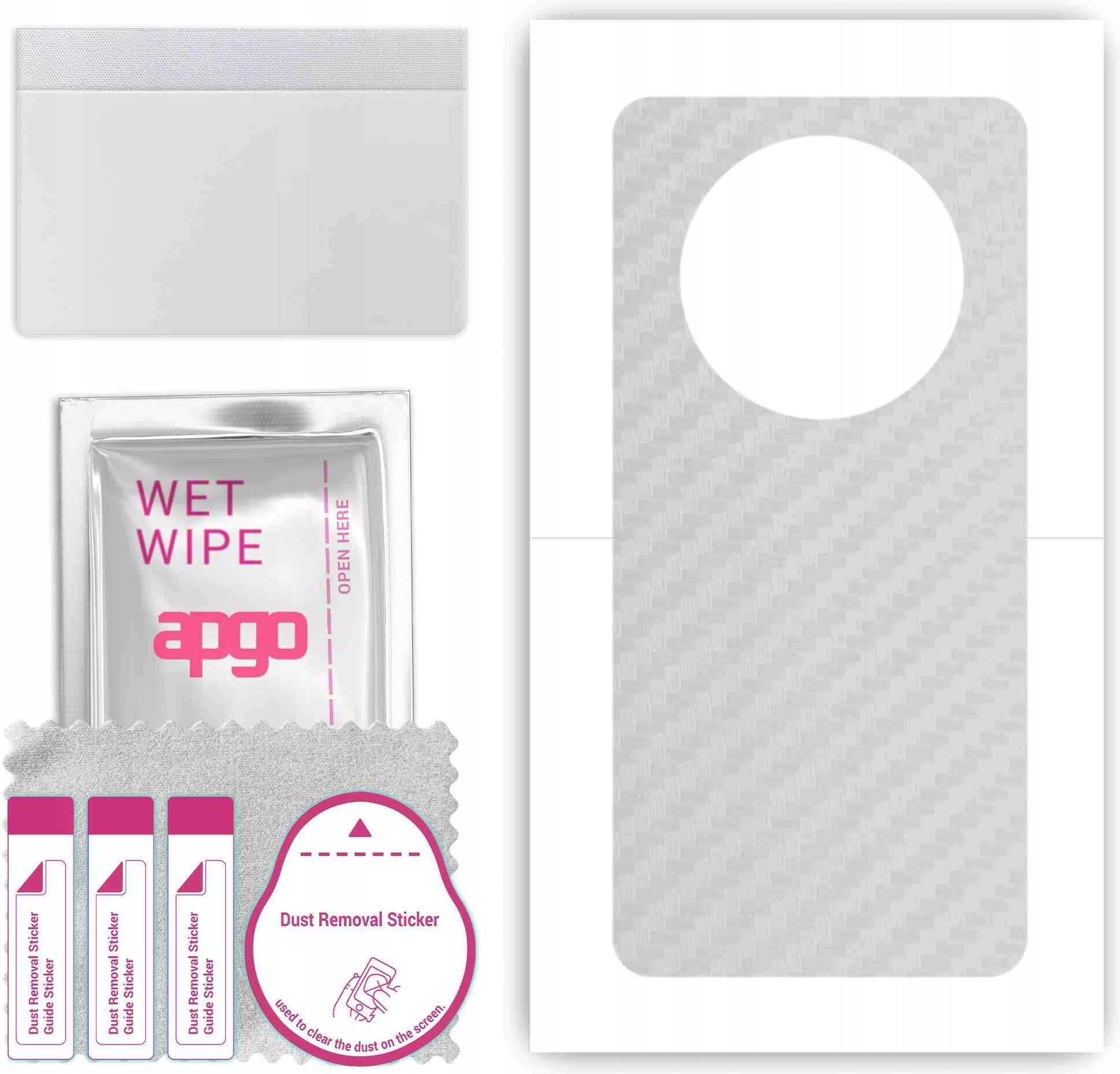 Apgo Folia Skórka Na Tył Do Oppo F31 Pro+Plus 5G Carbon Przezroczysty ...