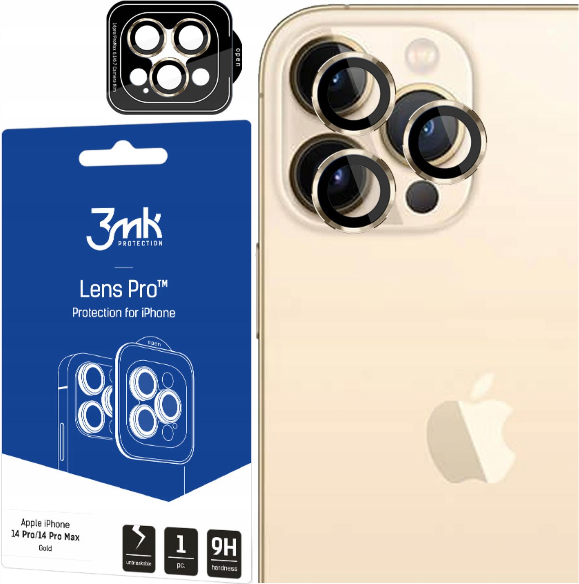 Apple Iphone 14 Pro/14 Pro Max 3Mk Lens Protection Gold - Opinie i ceny ...