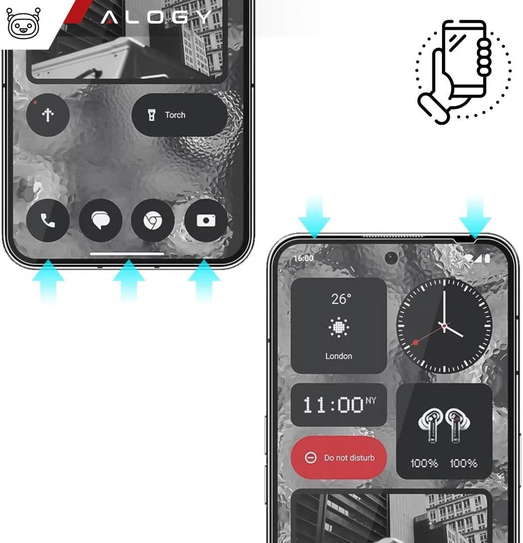 2X Szkło Hartowane 9H Do Nothing Phone 2 Ochronne Na Ekran Alogy Pro+ ...
