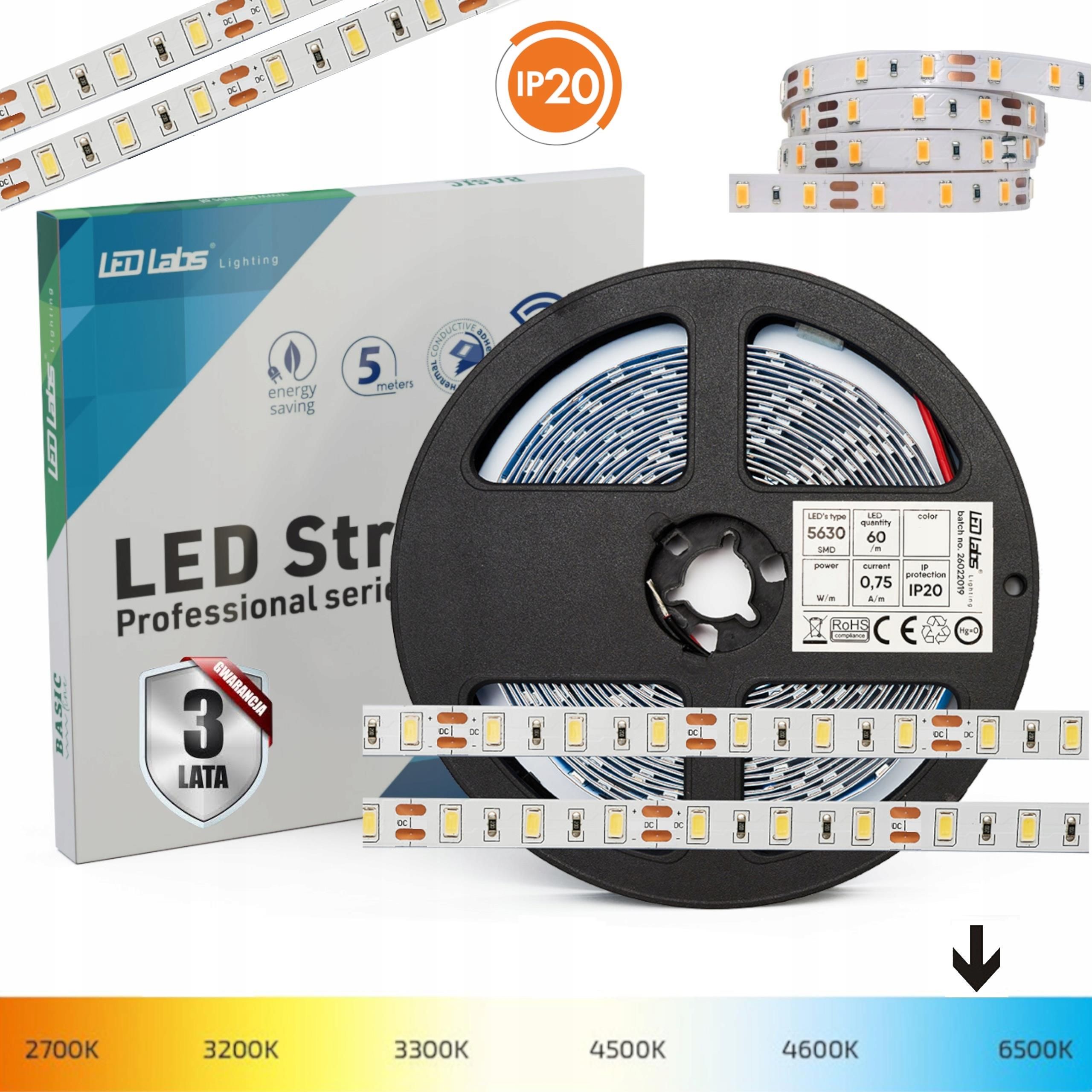 Taśma LED LED Labs 16W/m Zimna 1m ...