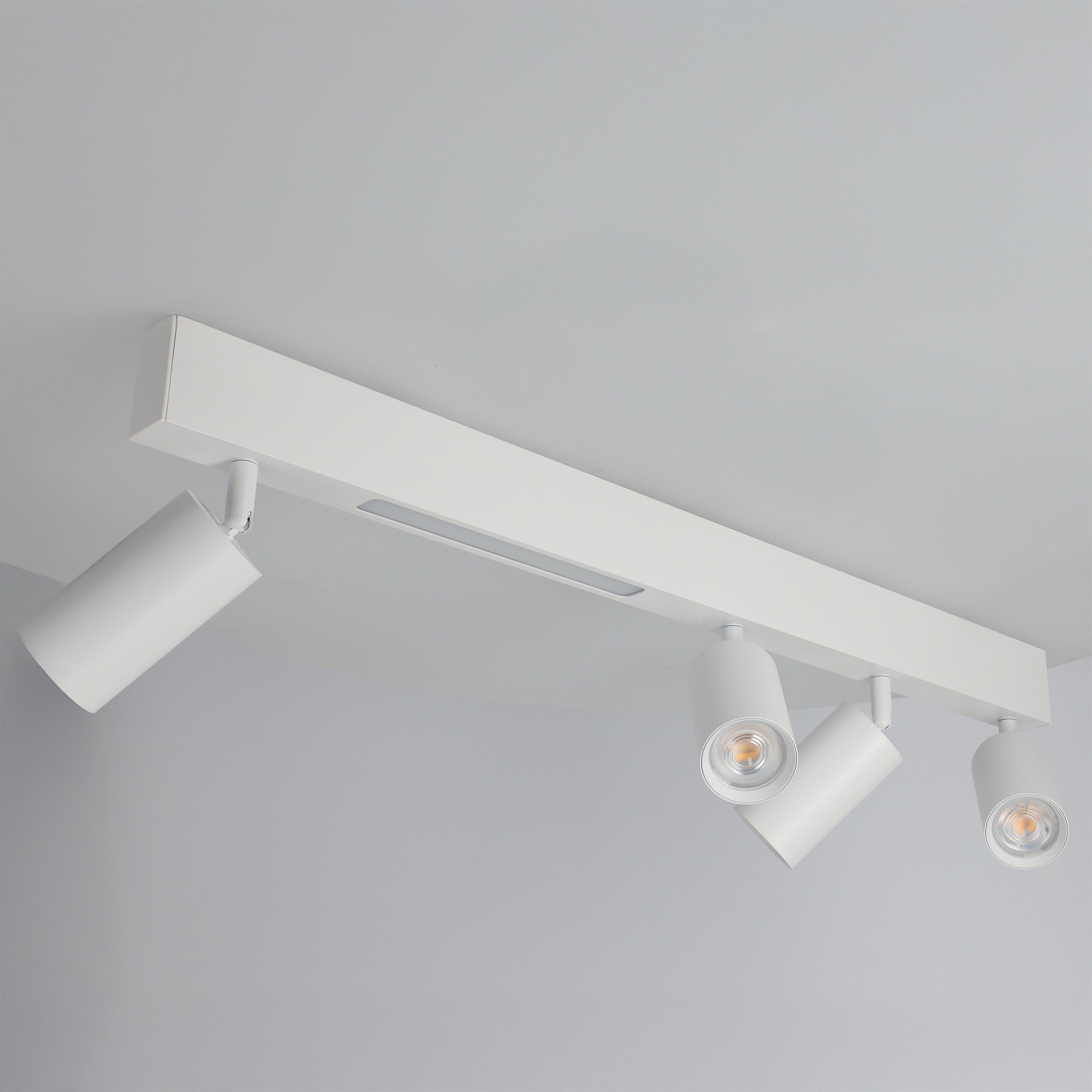 Smartled oprawa sufitowa halogenowa szyna spot 4x GU10 9W biały ...