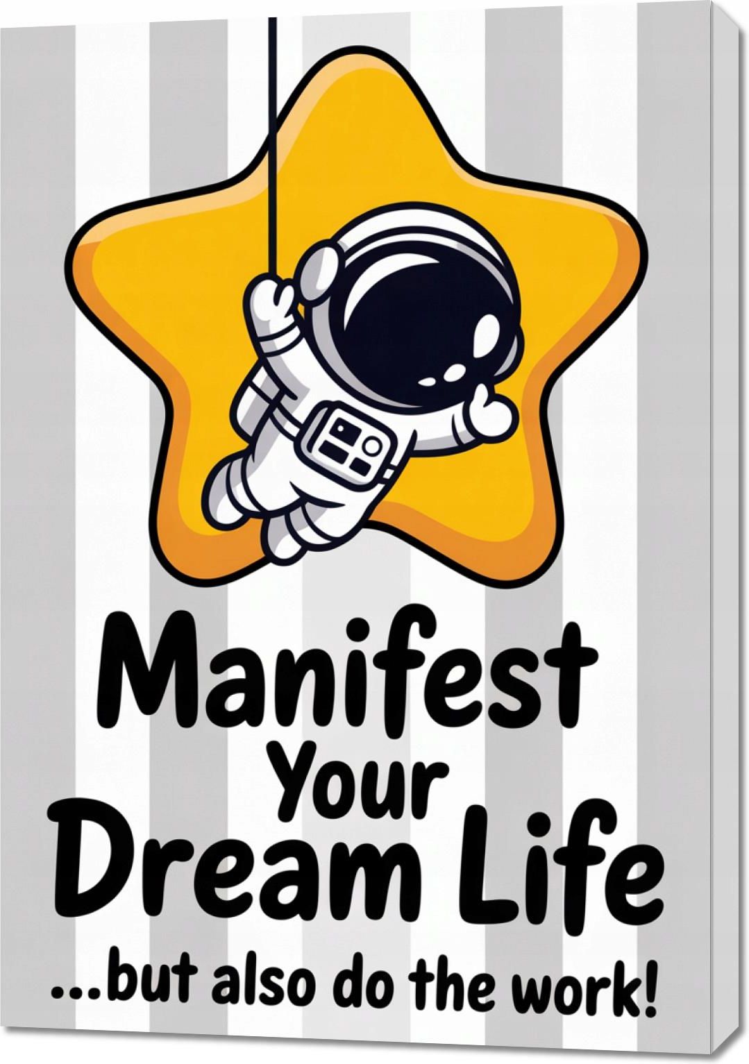 Obraz motywacyjny afiracja retro vintage do salonu 70x100cm ...