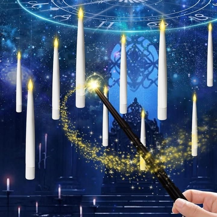 Bez marki świecznik na płynące świece LED Harry Potter Magic Wand 12 ...