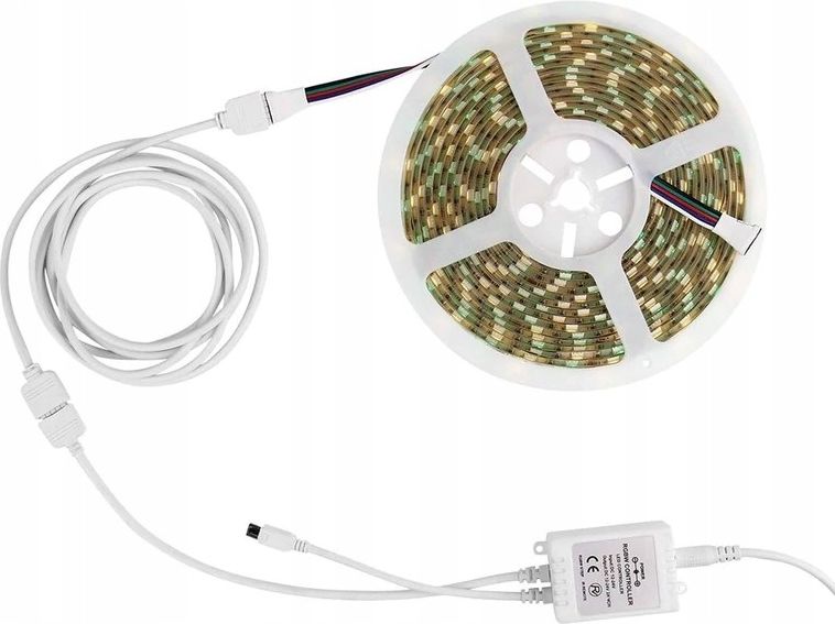 Przedłużacz Kabel Zasilacz Przewód Do Zasilania Taśma LED 5PIN RGBW 3m ...