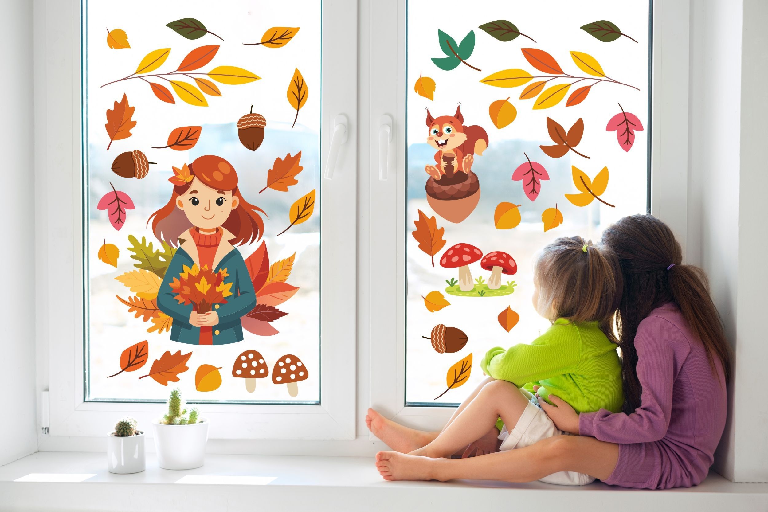 Naklejkomania Naklejki dwustronne na okno Dziecięce 100x30 cm KOD ...