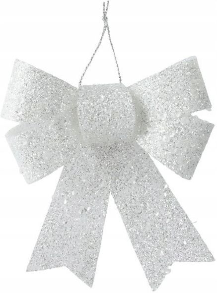 Kaemingk Kokardki na choinkę 12cm plastikowa brokatowa - Opinie i atrakcyjne ceny na Ceneo.pl