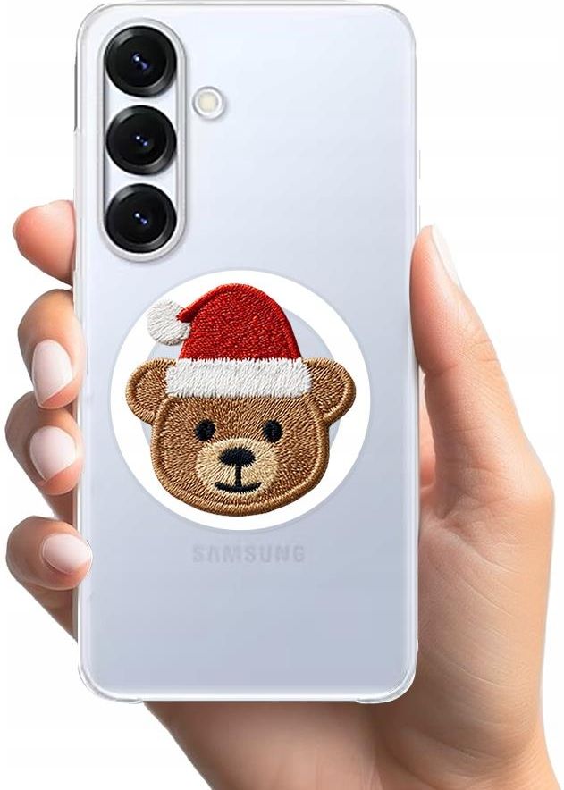Etui do Samsung Galaxy S25 Plus bez marki Przytulne święta Miś ...