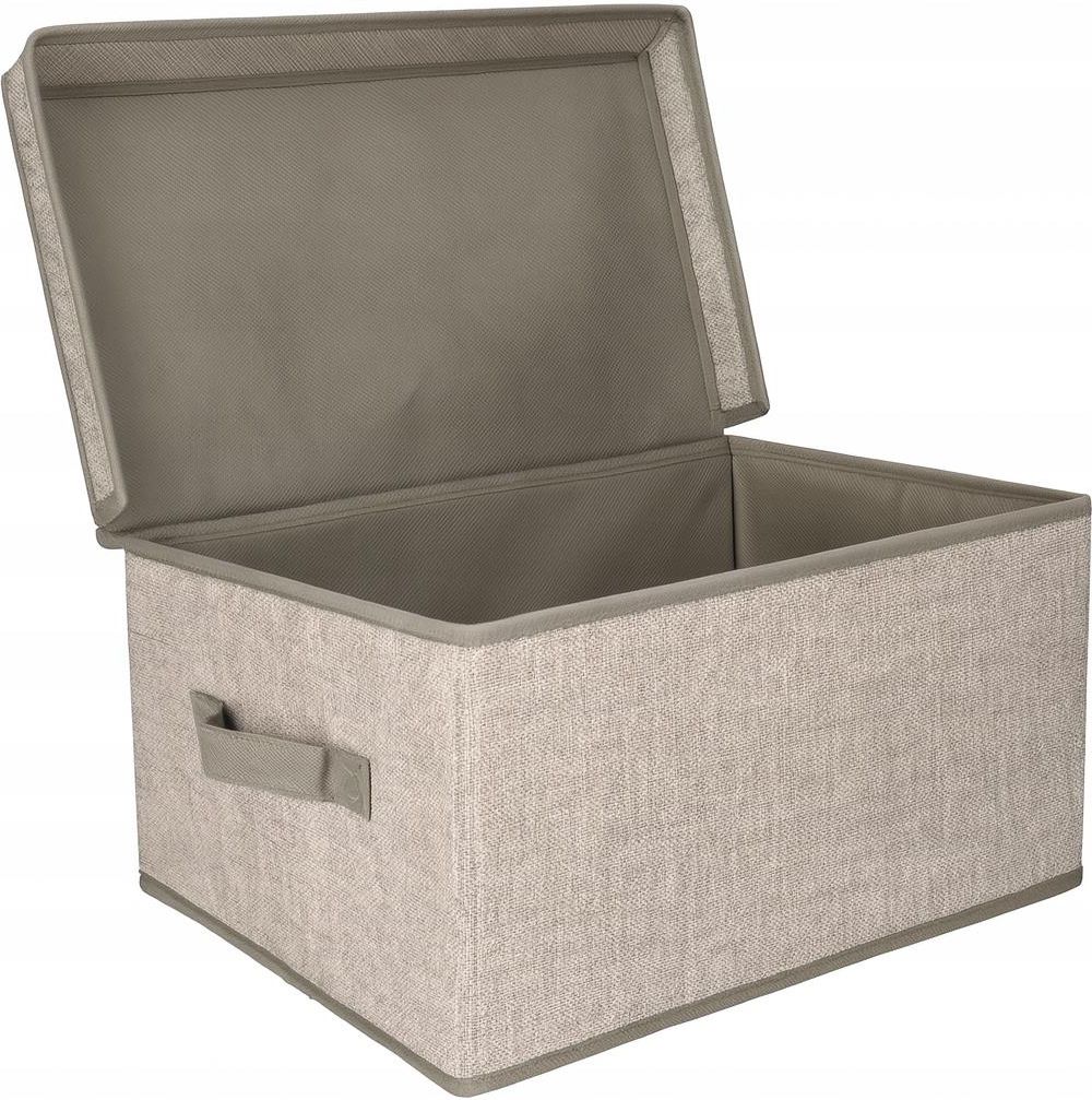 SmartHome Organizer tekstylny szary z pokrywą 30 l 40x30x25cm - Opinie ...