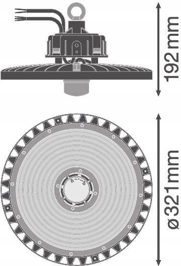 Ledvance High Bay Gen 4 Oprawa 190W 27000lm Czujnik Ruchu Zmierzchu ...