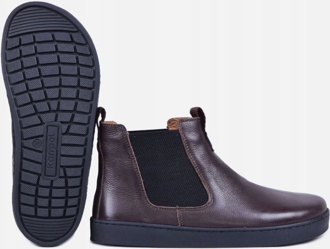 Sztyblety Buty Damskie Barefoot Zimowe Skórzane Szerokie Brązowe Kampol 38 - Ceny i opinie ...