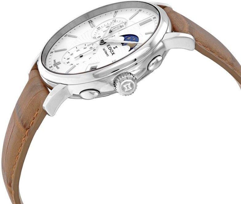 ZEGAREK EDOX Les Bemonts Chrono Moonphase 01651-3-AIN - Zegarki Męskie ...