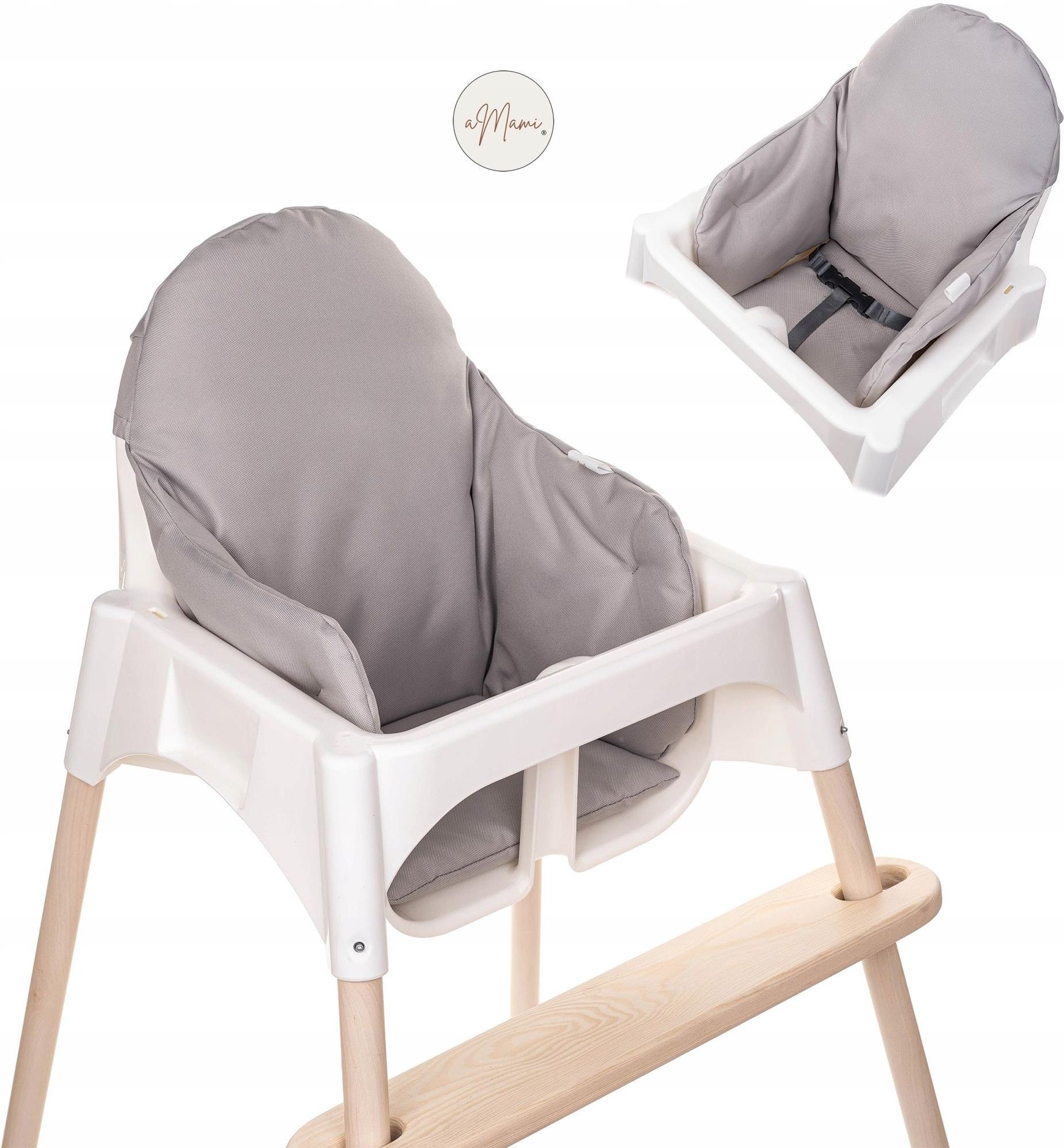 Amami Handmade Wodoodporna Poduszka Do Krzesełka Ikea Antilop Szara ...