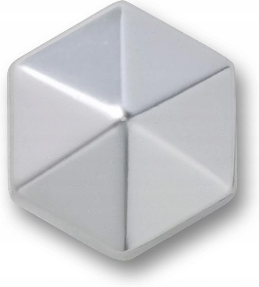 Crocs Jibbitz Przypinka Ozdoba Pin do butów Silver Hexagon Stud - Ceny ...