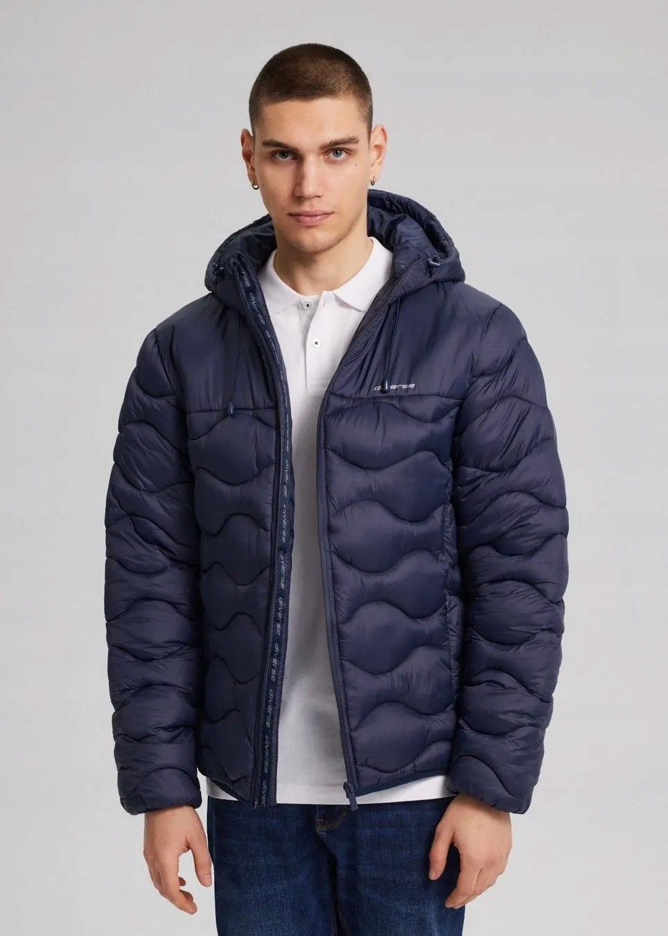 Kurtka męska pikowana Diverse Eger Granat XL - Ceny i opinie - Ceneo.pl