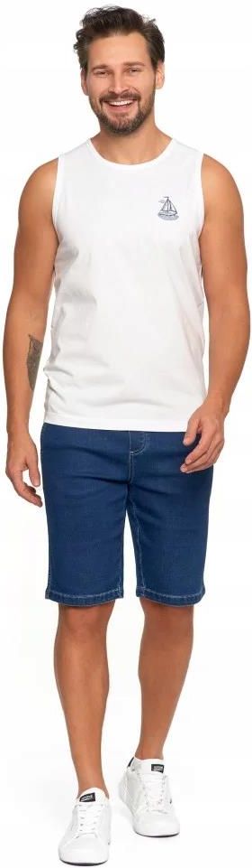 Koszulka Męska Tank-Top Bawełna Na Ramiączkach Marynistyczny Wzór Moraj ...