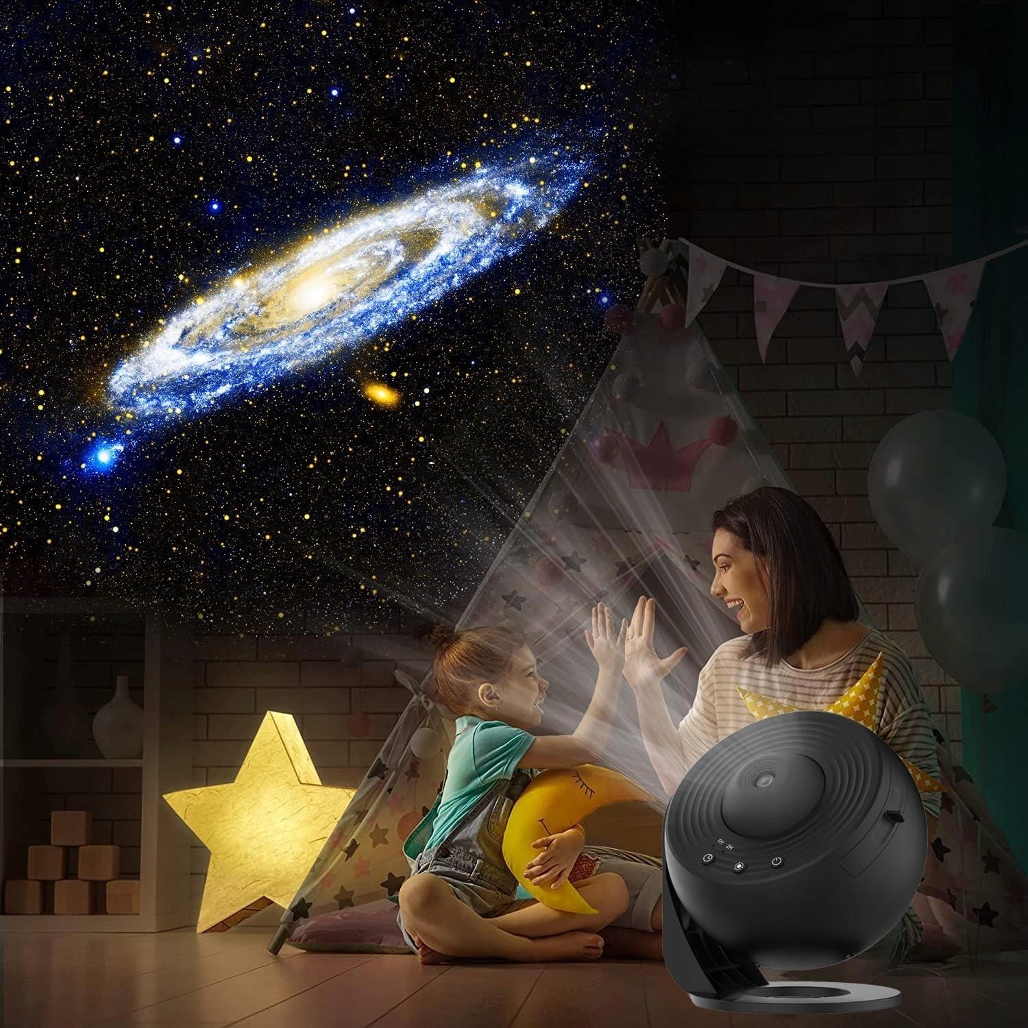 Projektor Gwiazd Obrotowy Rzutnik Planetarium Lampka Nocna Led 12 ...
