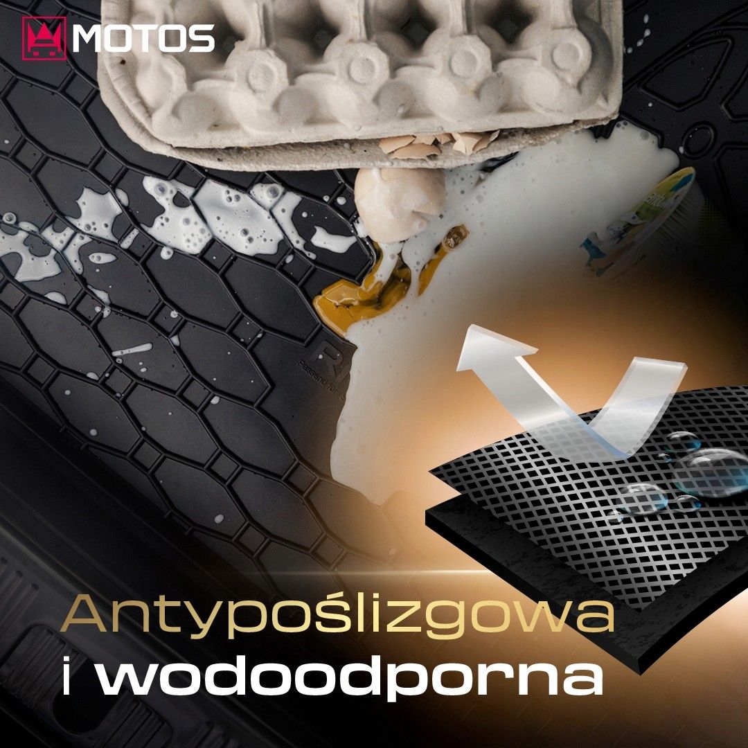 Dywanik samochodowy Rigum Mata do bagażnika gumowa Audi A4 B8 2008-2015 ...