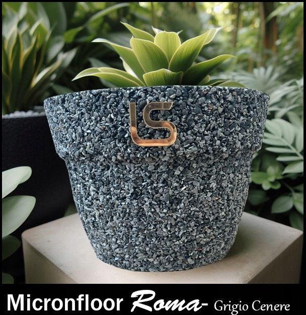 Micronfloor Doniczka Kamienny Dywan Marmur Color Grigio Cenere - Ceny i ...