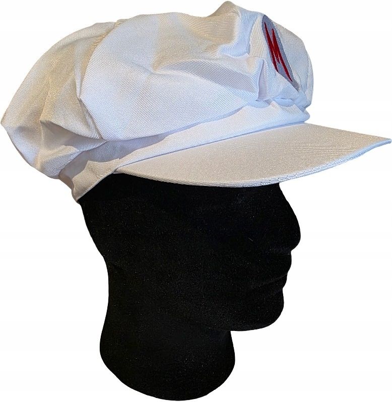 Czapka Super Mario White z logo „M” , Cosplay i akcesoria dla fanów ...