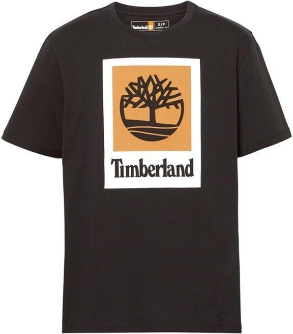 Men’s short sleeve t-shirt timberland stack logo colored short sleeve ...