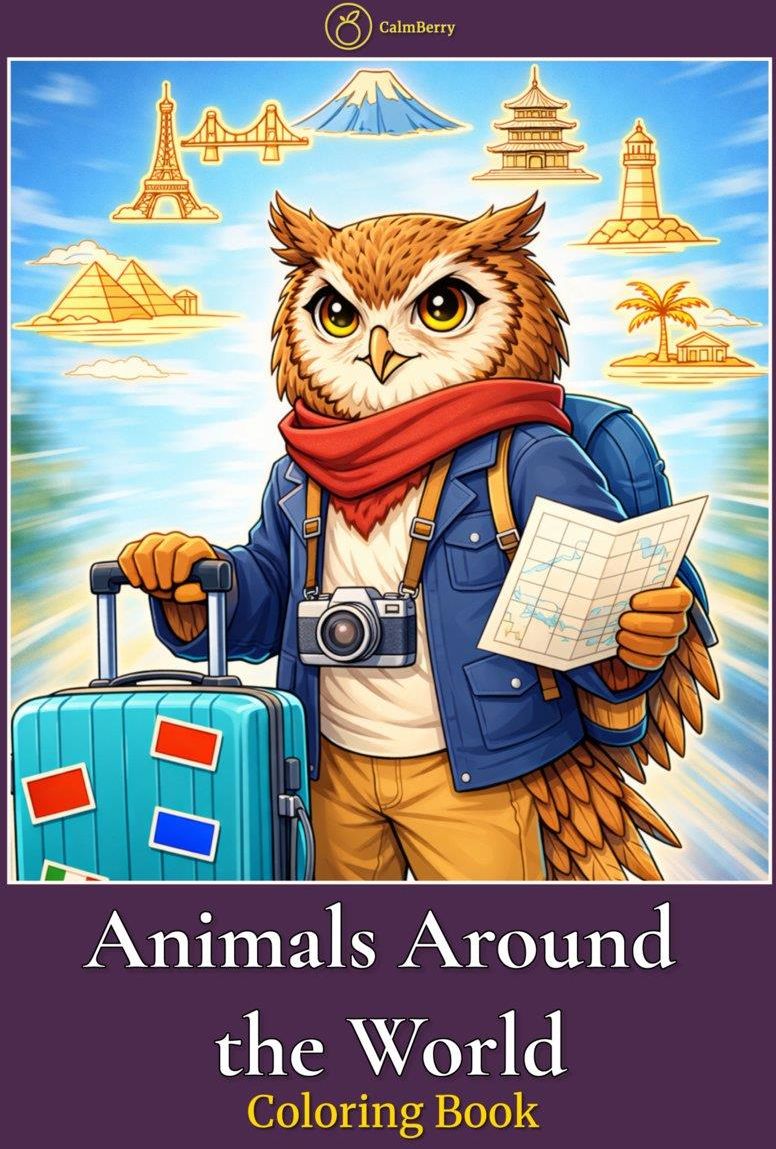 Animals Around the World. Coloring Book - Ceny i opinie - Ceneo.pl