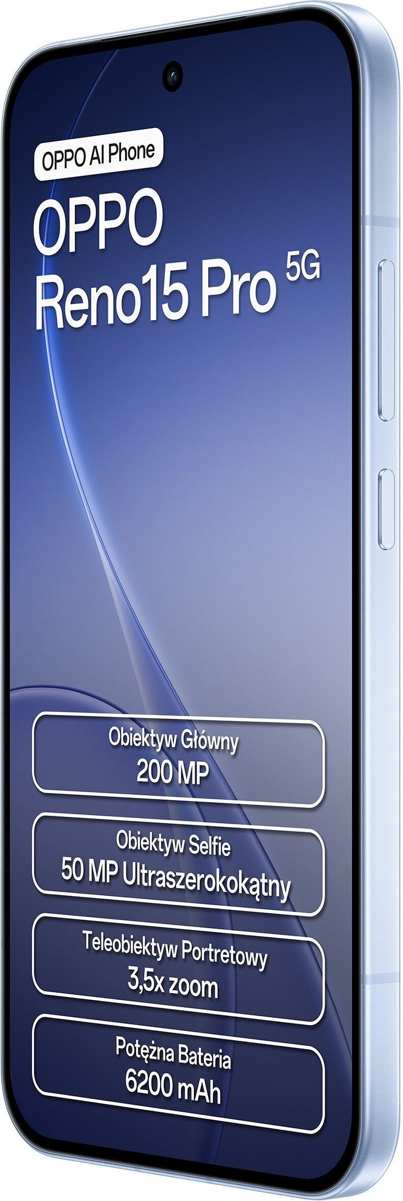 OPPO Reno 15 Pro 5G 12/512GB Niebieski - Cena, opinie na Ceneo.pl