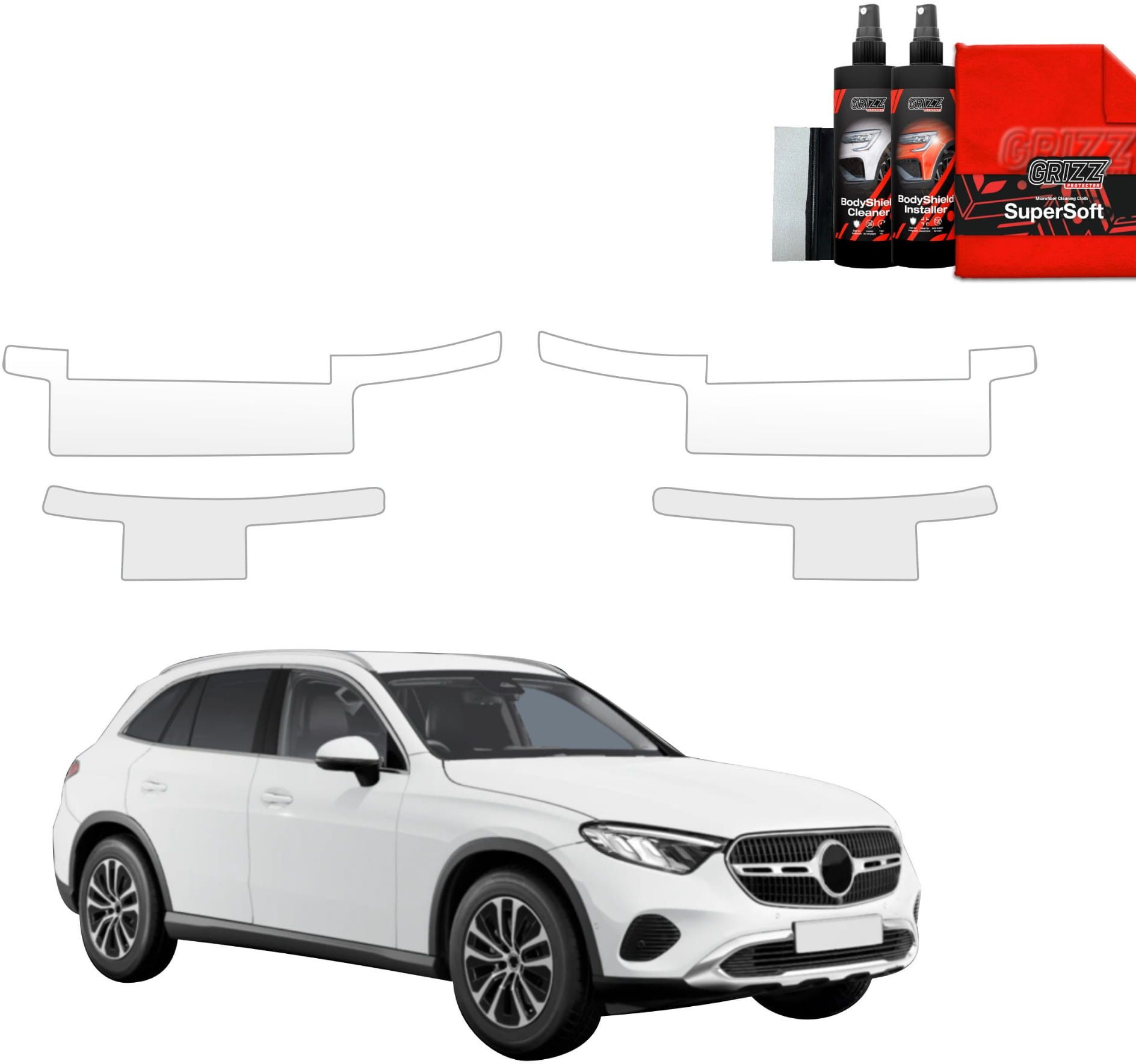 Grizz Protector 4W1 Folia Ochronna Na Progi Do Mercedes Glc Wagon 2025 ...