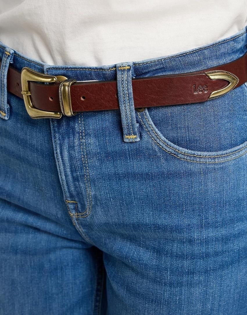 LEE BUCKLE BELT DARK BROWN 112358307 - Ceny i opinie - Ceneo.pl