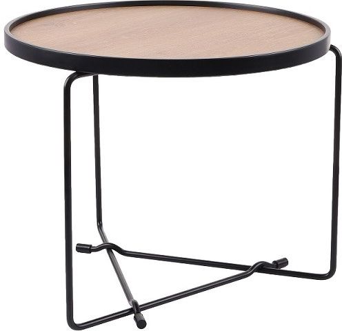 Avida Design Stolik kawowy SM2 (527), okrągły w stylu loftowym z ...