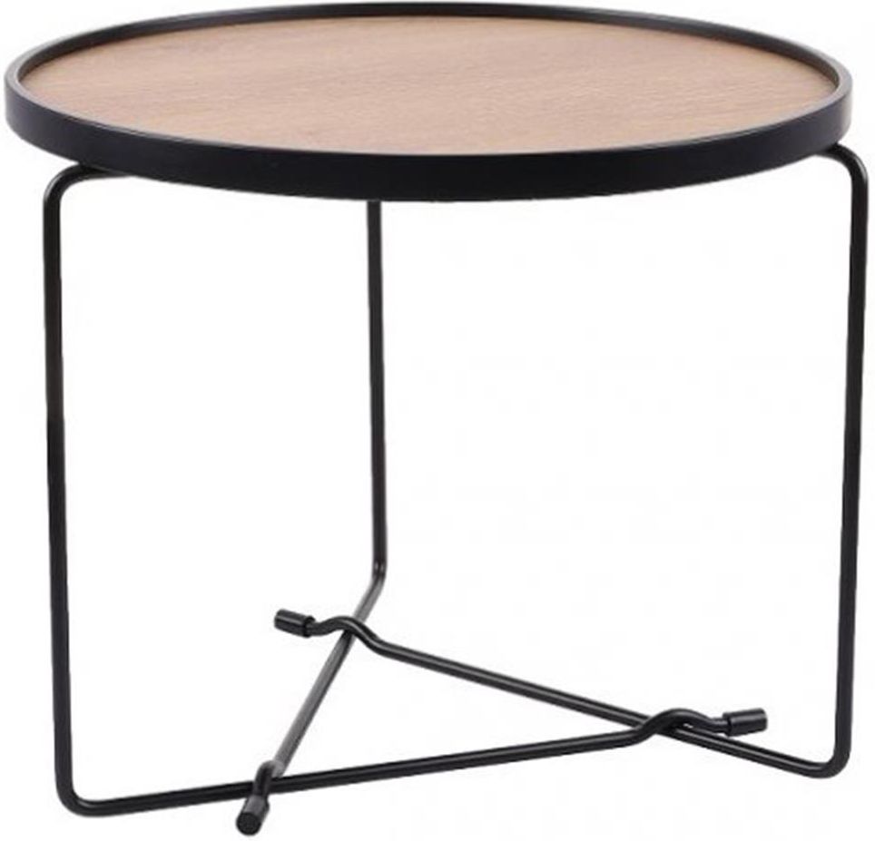 Avida Design Stolik kawowy SM2 (527), okrągły w stylu loftowym z ...