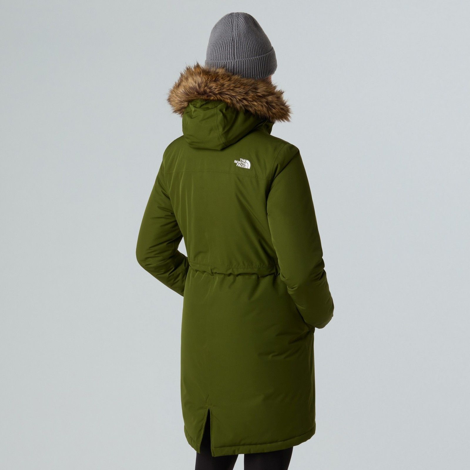 Parka z kapturem damska The North Face ZANECK zielona NF0A8DZNBRI ...