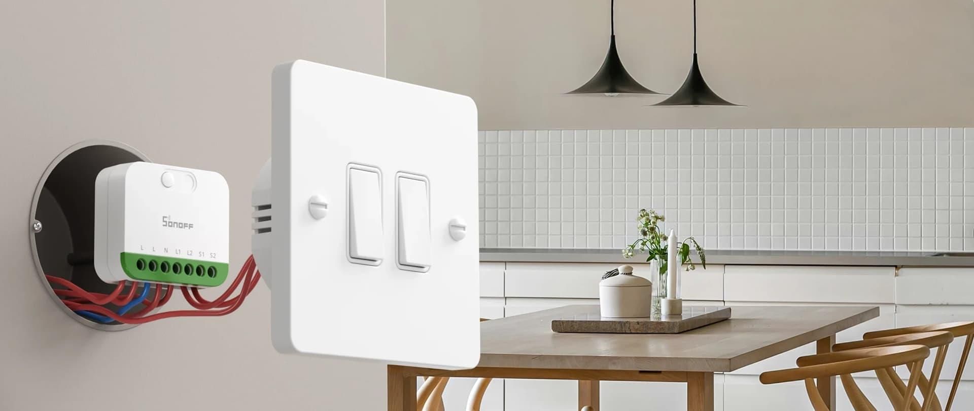 System domotyki Sonoff Mini Duo Matter 2-Kanałowy Przełącznik Mini2Gs ...
