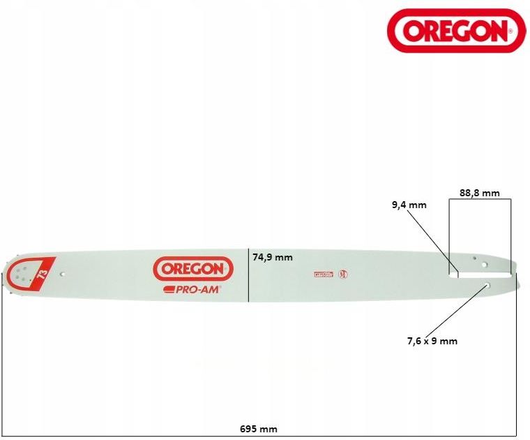 Oregon Prowadnica 24 3/8 1,5 Pro-Am Do Piły Red Max Gz7000 Dolmar ...