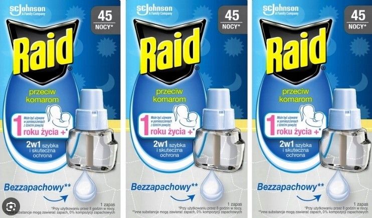 Sc Johnson 3X Raid Płyn Przeciwko Komarom - Ceny i opinie - Ceneo.pl