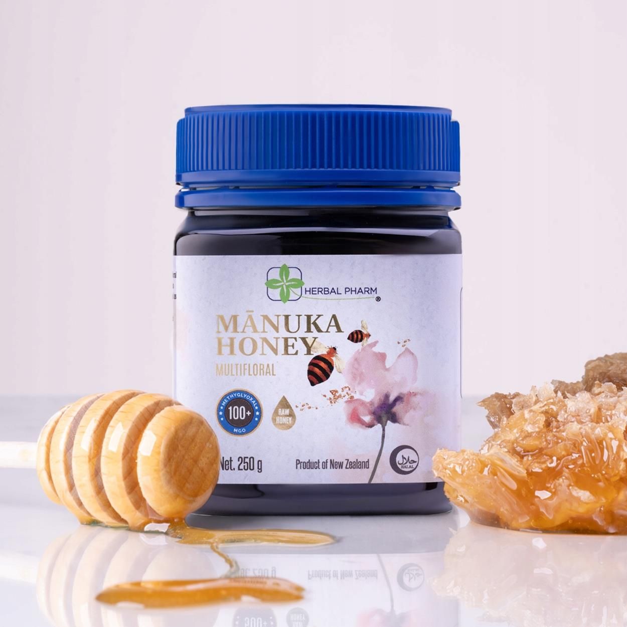 Herbal Pharm Miód Manuka Mgo 100+ Na Odporność Z Nowej Zelandii Słoik ...