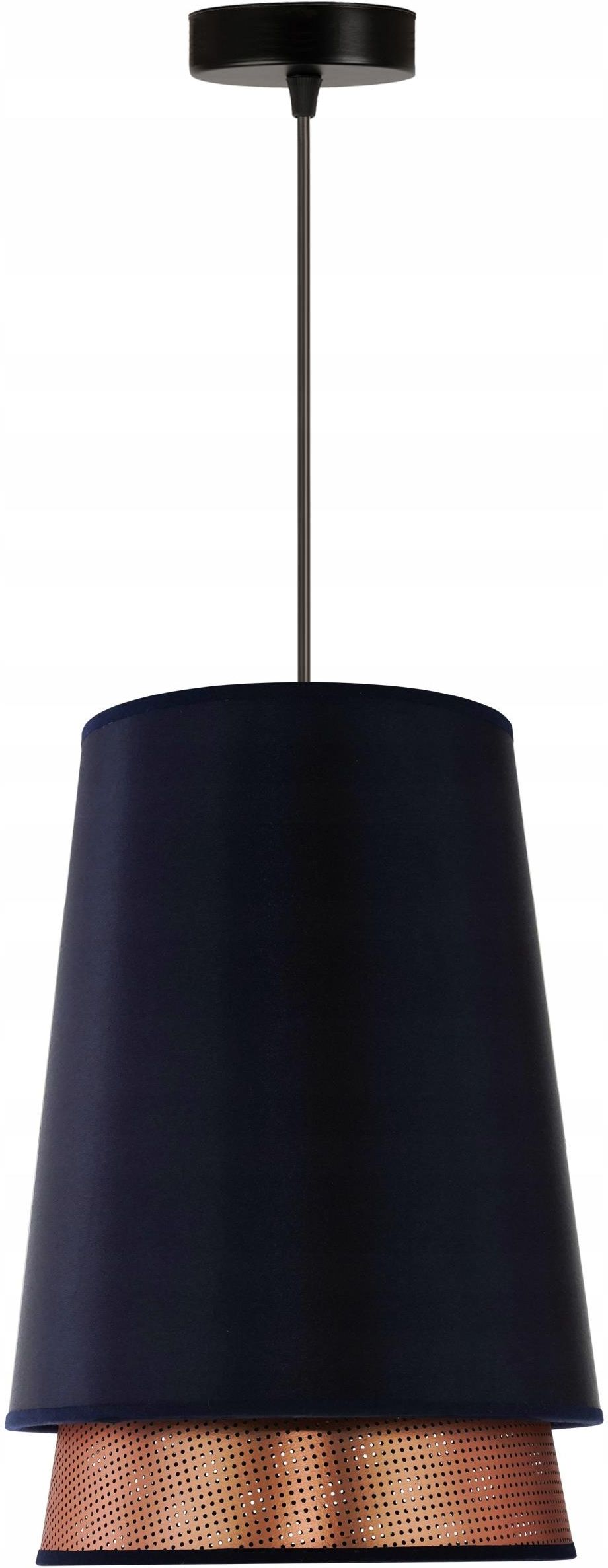 Lampa sufitowa wisząca BELL E27 granat złoto - Opinie i atrakcyjne ceny ...