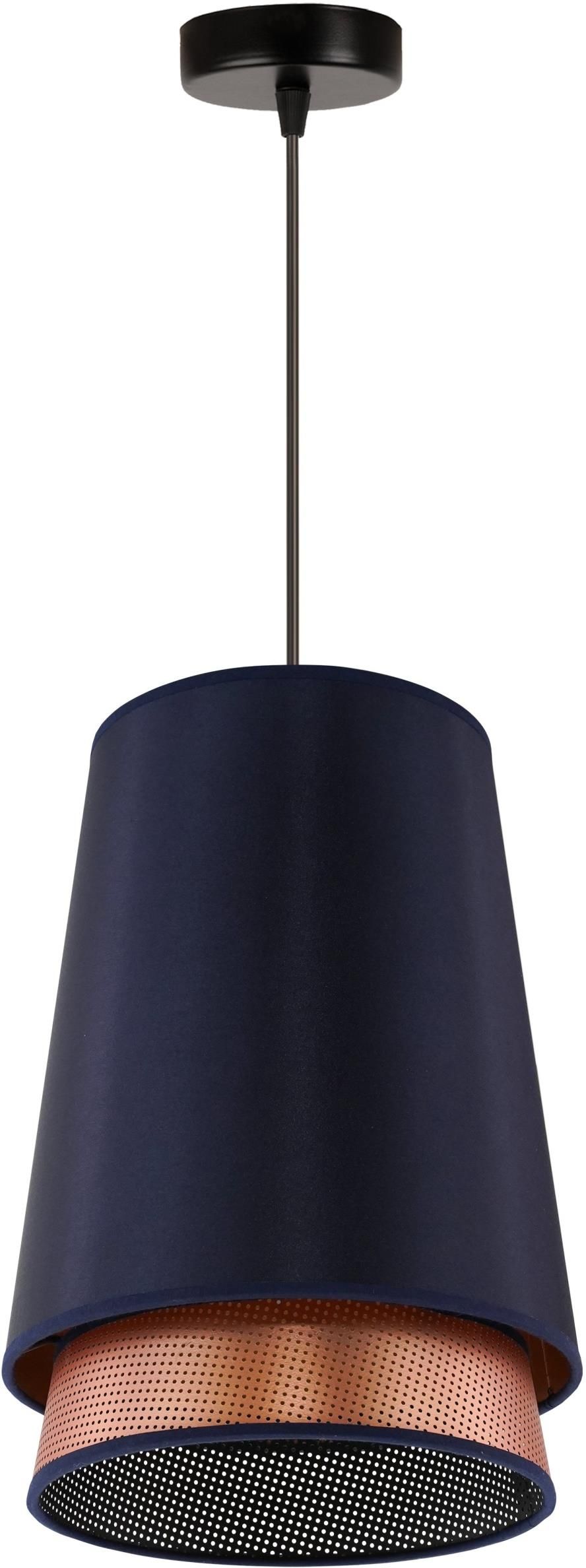 Lampa sufitowa wisząca BELL E27 granat złoto - Opinie i atrakcyjne ceny ...