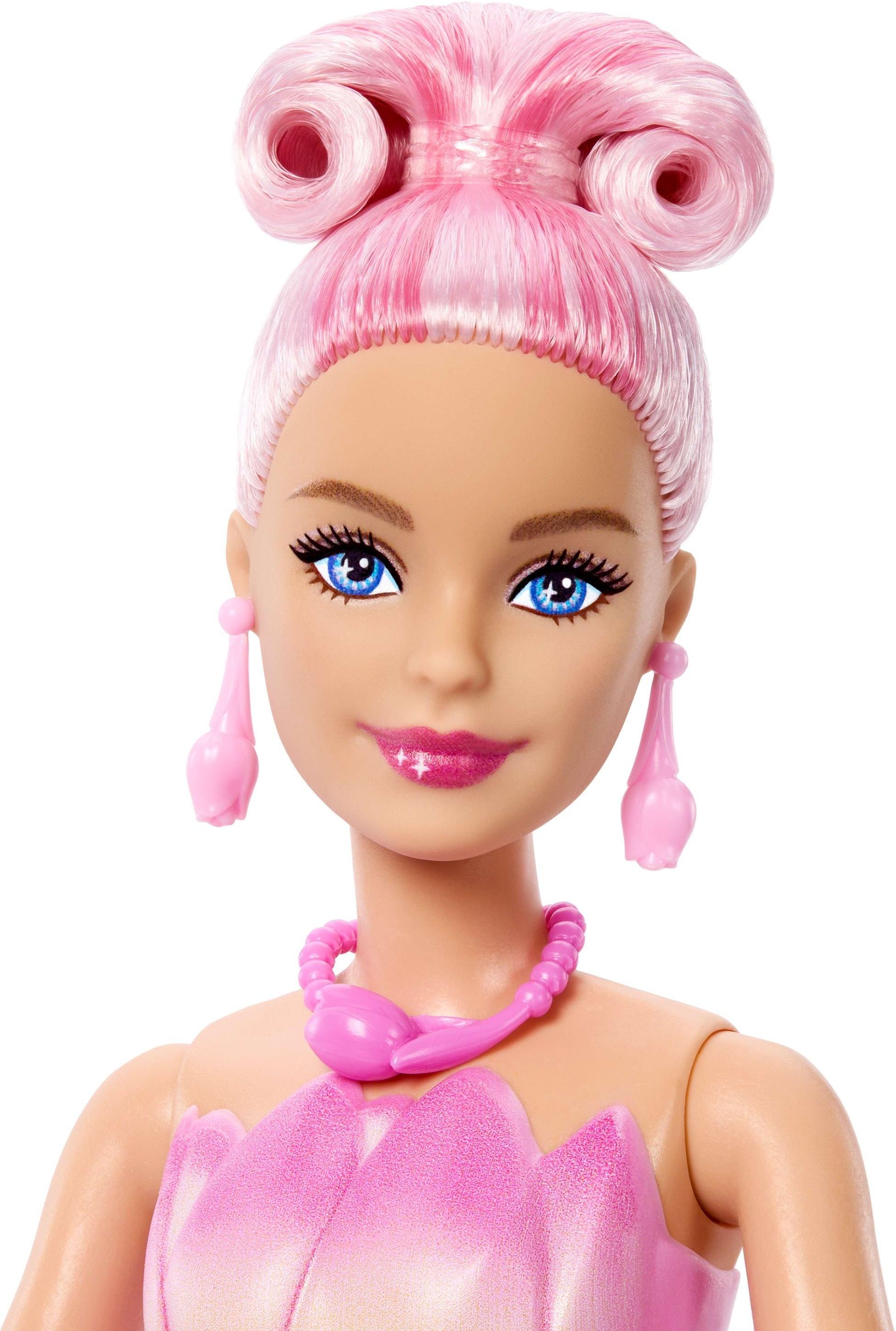 Lalka Barbie Petal Pop Kwiatowa niespodzianka Różowy tulipan Pachnąca ...