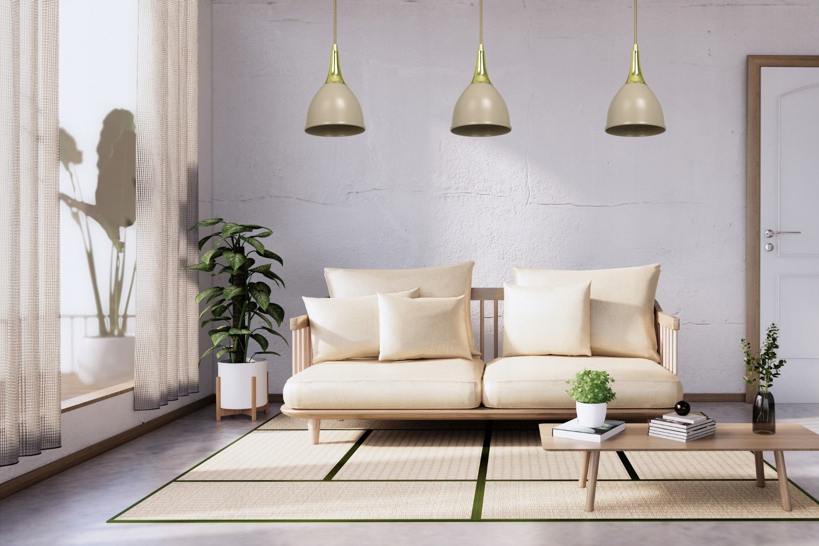 Moonlight Lampa Sufitowa Kolekcja LUMEN LOFT 3-punktowa złota (S008 ...