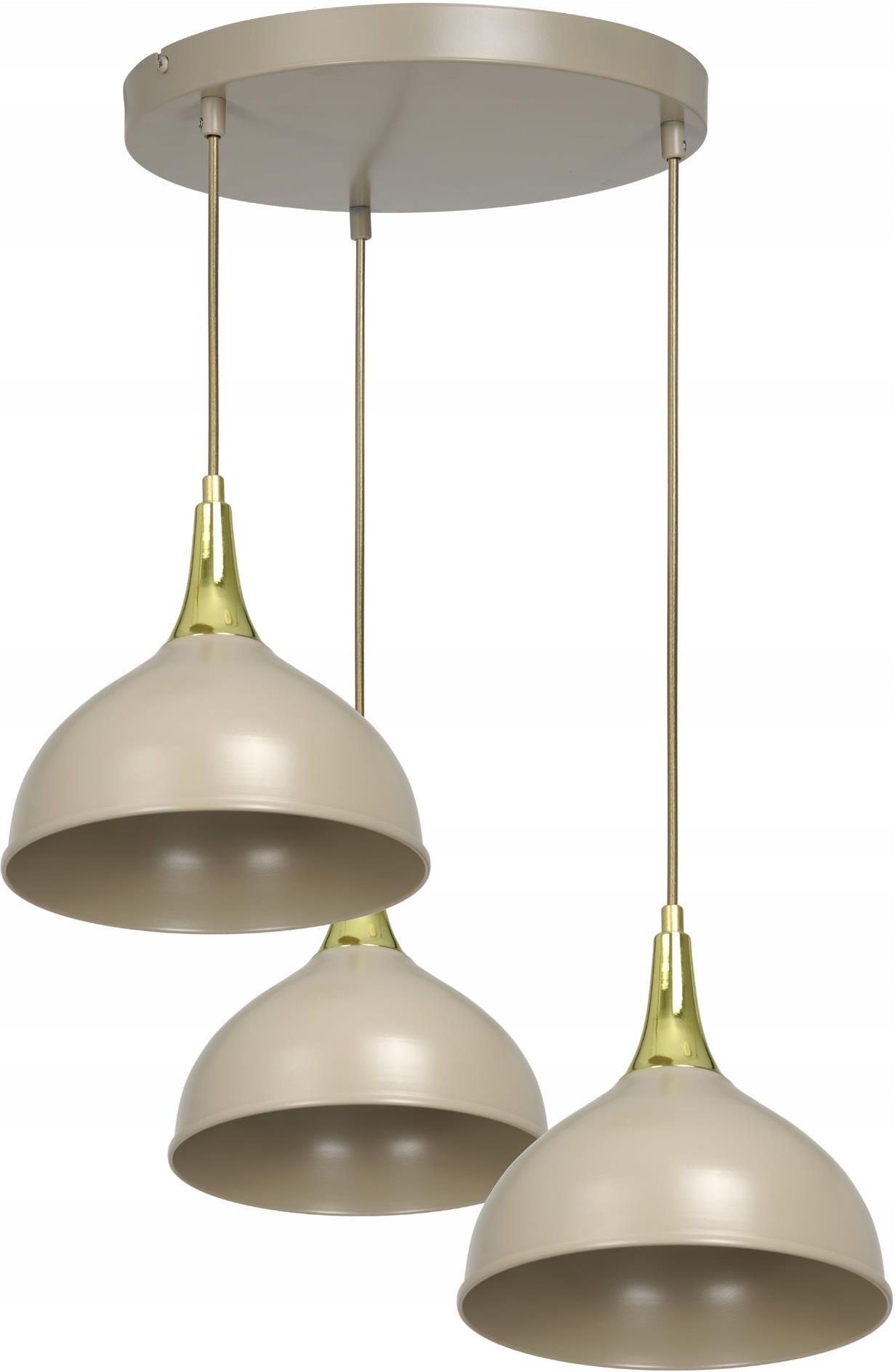 Moonlight Lampa Sufitowa Kolekcja LUMEN LOFT 3-punktowa złota (S008 ...