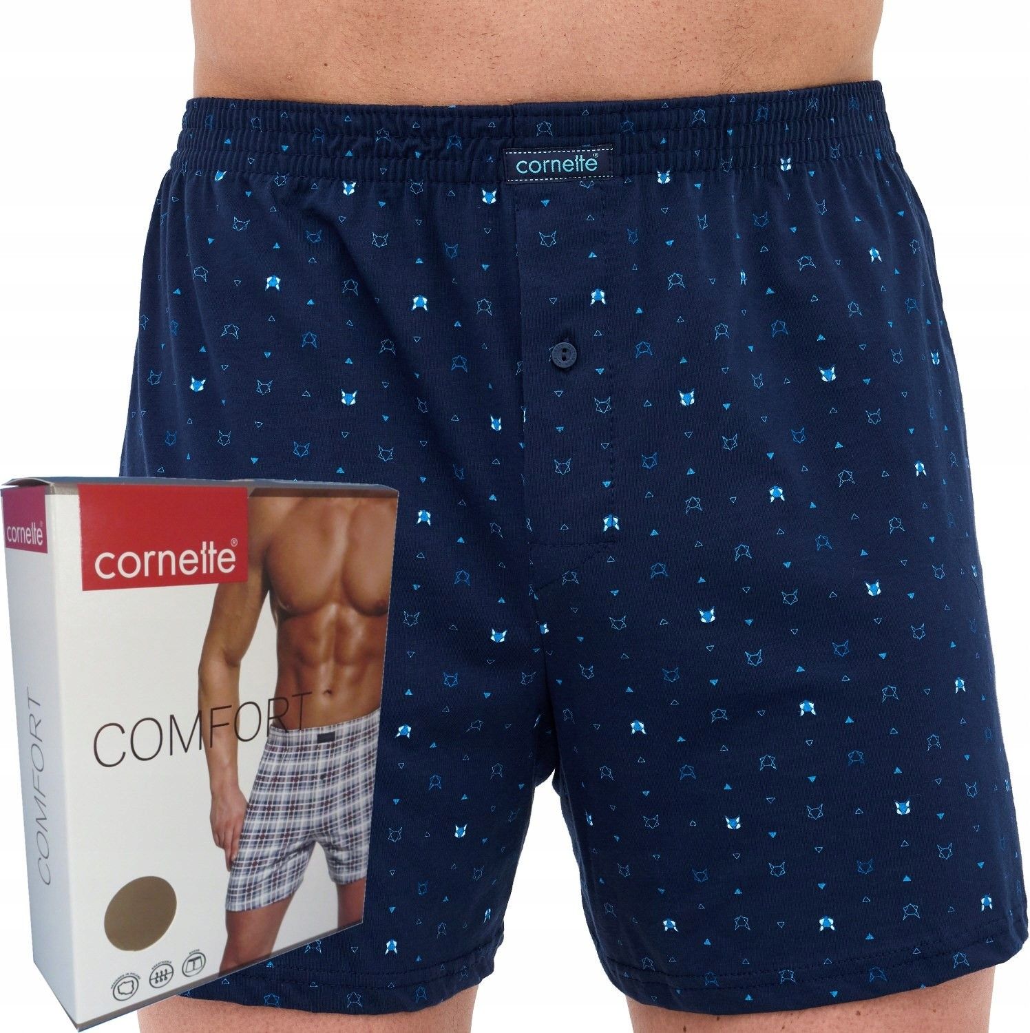 Cornette bokserki Comfort box luźne 002/328 granat liski L - Ceny i ...